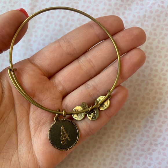 Alex and Ani | Jewelry | Alex And Ani A Gold Initial Bracelet | Poshmark